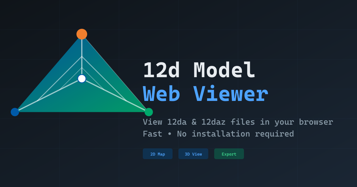 12d Model Web Viewer - Free Online 12da/12daz File Viewer